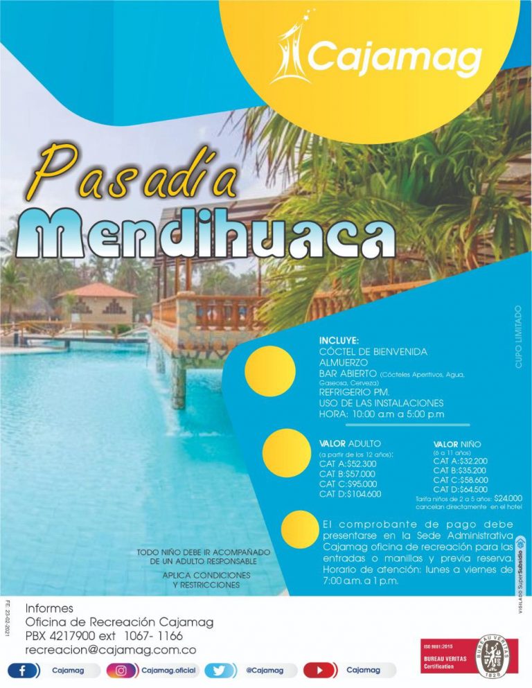 Pasadía Mendihuaca - Cajamag