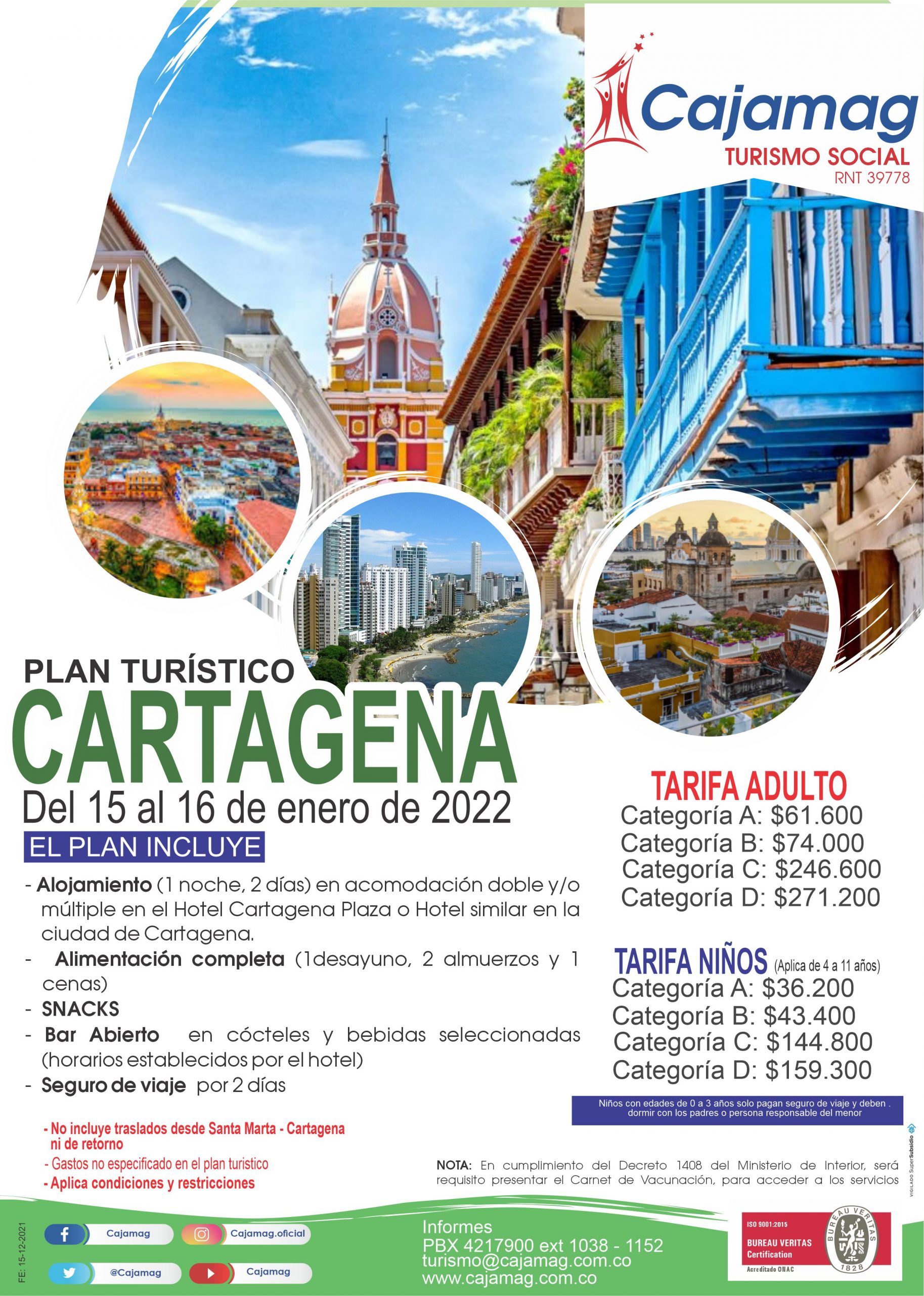 Turismo Social - Plan Turístico 2022 - CARTAGENA - Cajamag