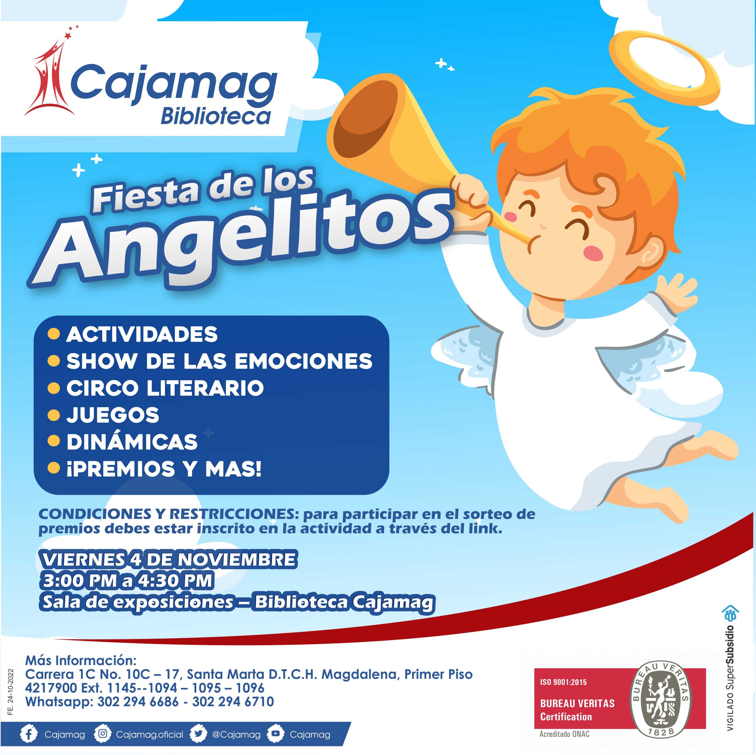 Biblioteca Cajamag - Fiesta de Los Angelitos - Cajamag