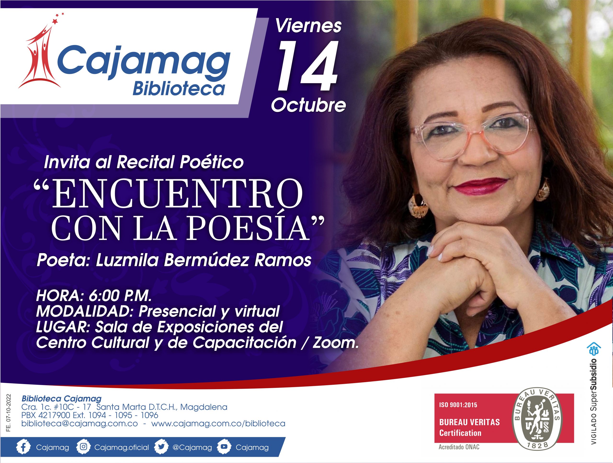 Biblioteca Cajamag - Recital Poetico EncuentrO Con la Poesía - Cajamag Biblioteca Cajamag - Recital Poetico EncuentrO Con la Poesía - Cajamag