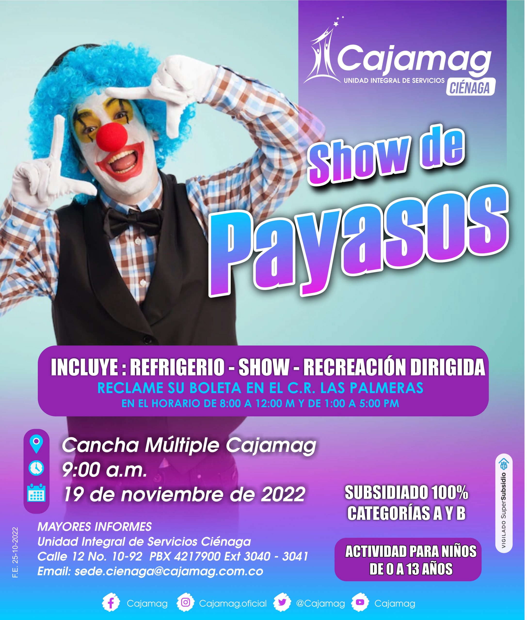 UIS CAJAMAG CIÉNAGA - SHOW DE PAYASOS - Cajamag