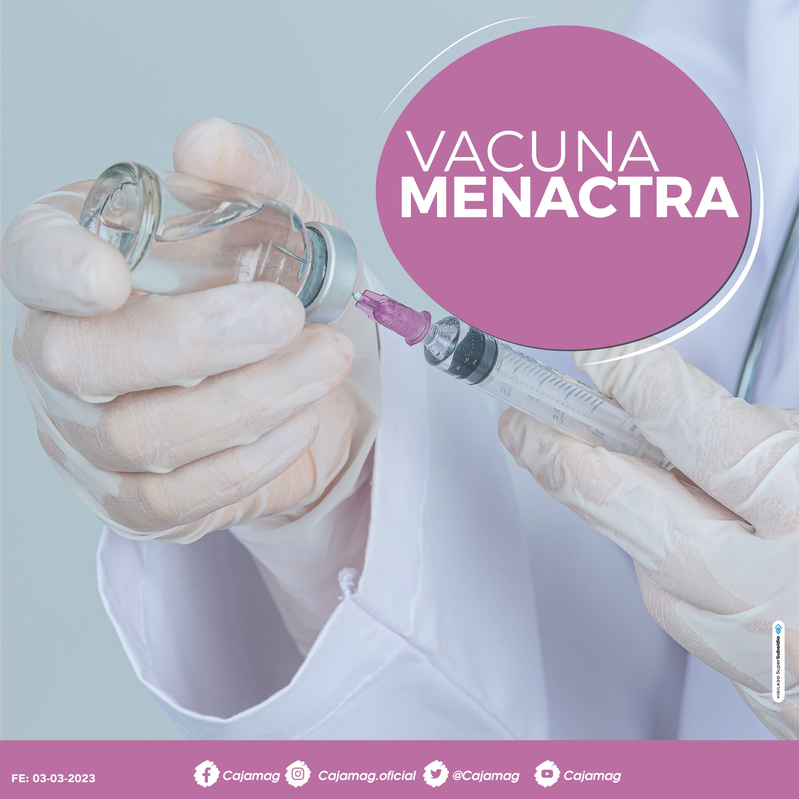 Vacuna menactra - Cajamag